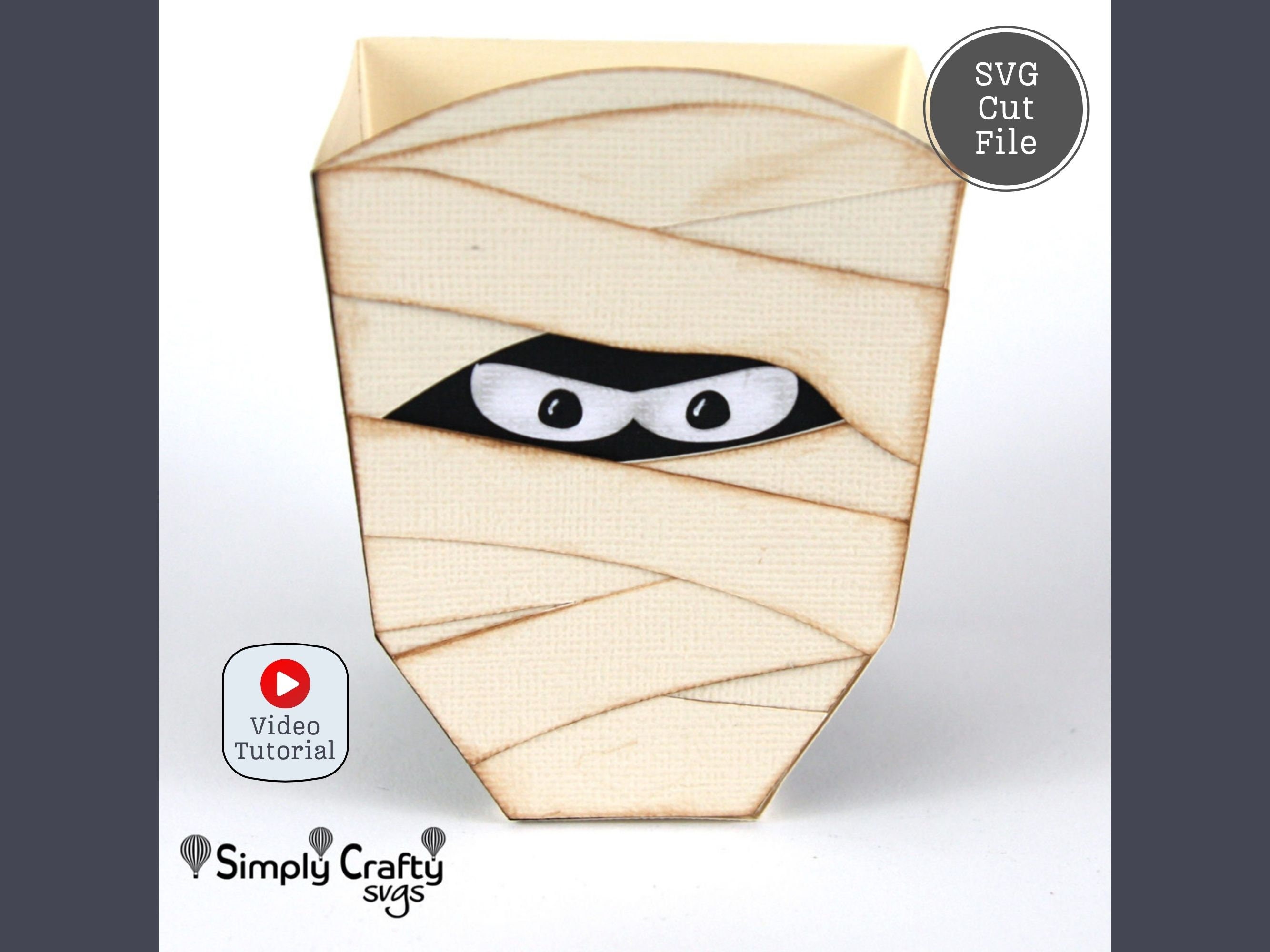 Mummy Treat Box SVG. Halloween Candy Box SVG. DIY Mummy Favor - Etsy