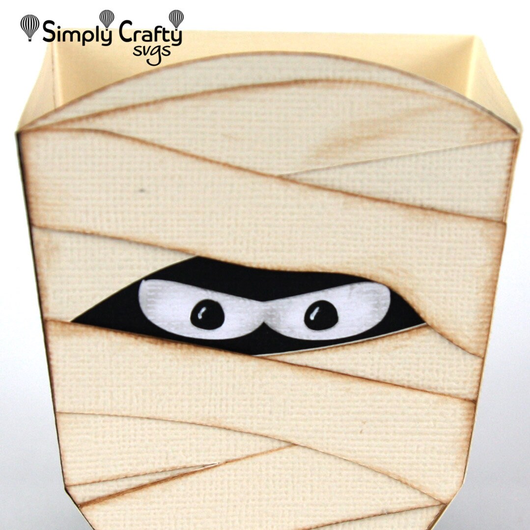 Mummy Treat Box SVG. Halloween Candy Box SVG. DIY Mummy Favor - Etsy