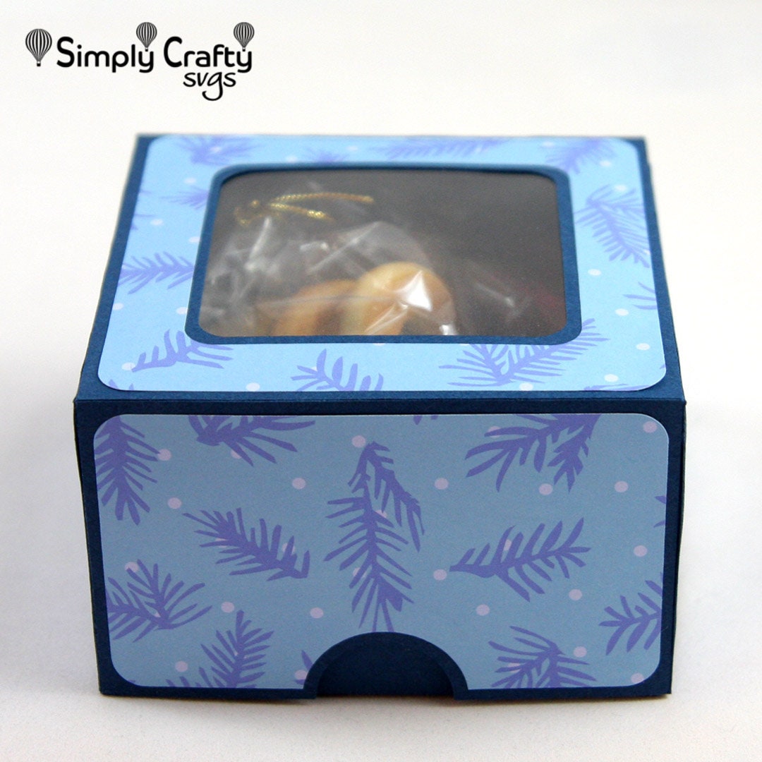 Square Candy Box SVG. Square Cookie Box or Candy Box SVG With - Etsy