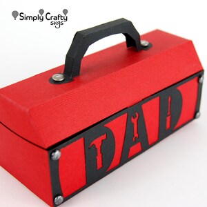 3D Toolbox SVG. Dad Tool Box Cutting Template for Father's Day or ...