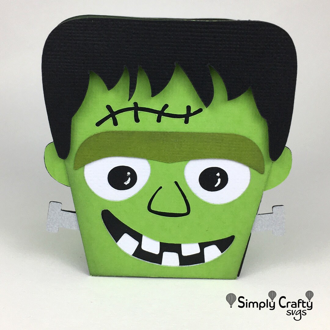Frankenstein Treat Box SVG. Frankie Treat Box SVG. Halloween - Etsy