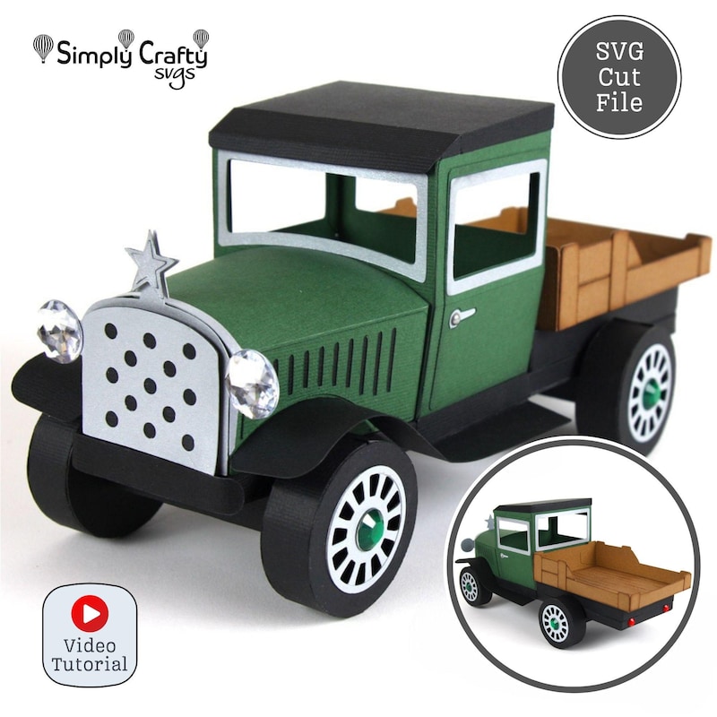 3d Paper Truck Template - Etsy