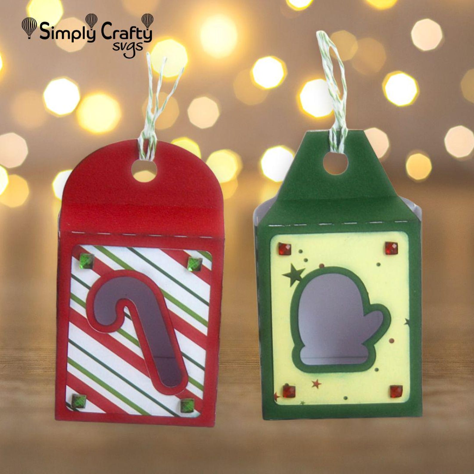 Christmas Tag Box Set SVG File. DIY Christmas Box Cutting File in 6 ...