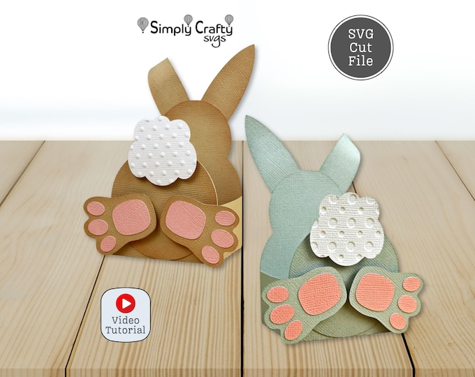 Easter Bunny Box Template SVG, Gift Box SVG, Party Favor, Box Template ...