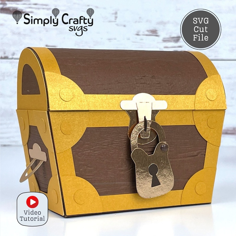 3d Svg Treasure Chest Box - Etsy