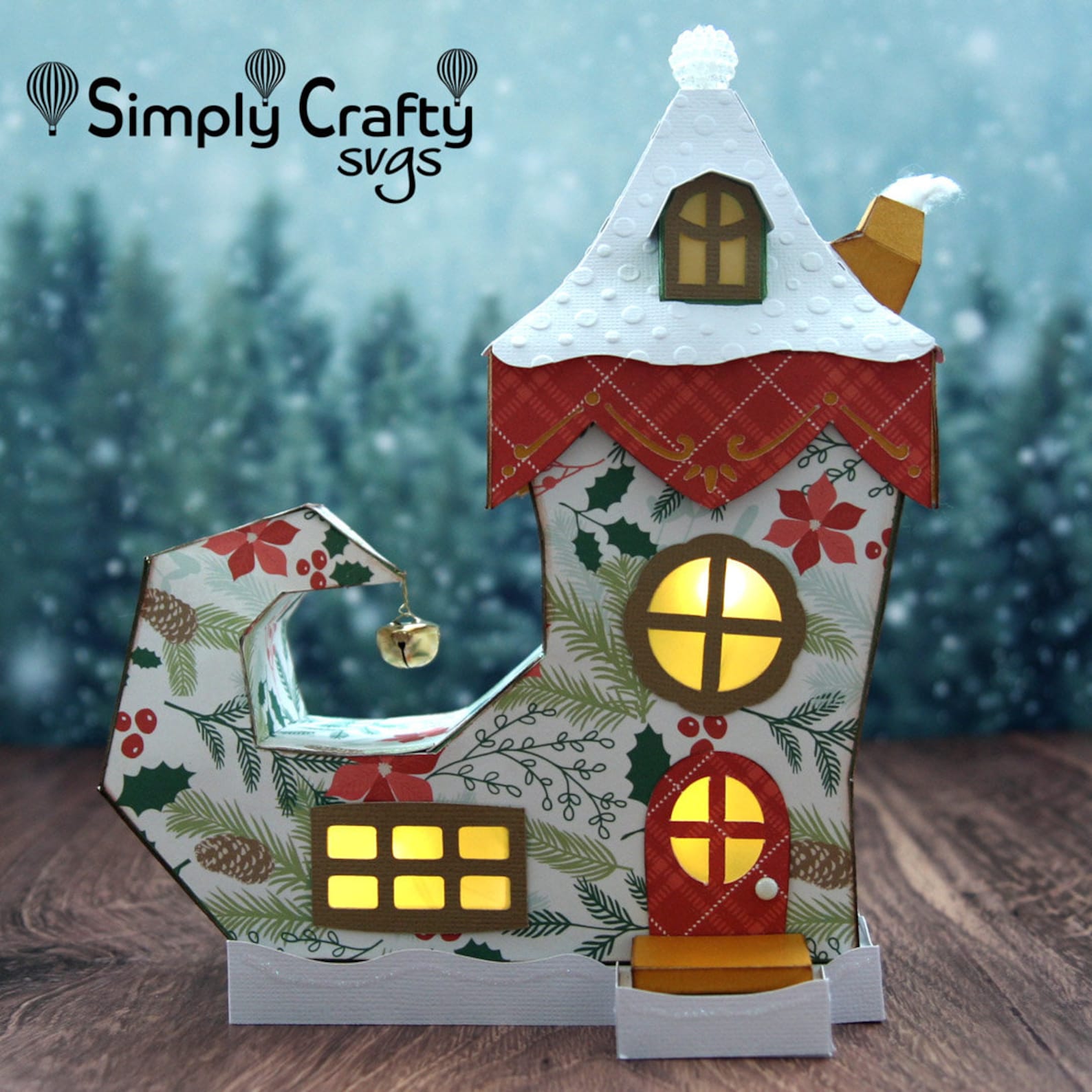3D Elf House SVG. 3D Christmas House SVG. Elf Christmas House. Elf ...