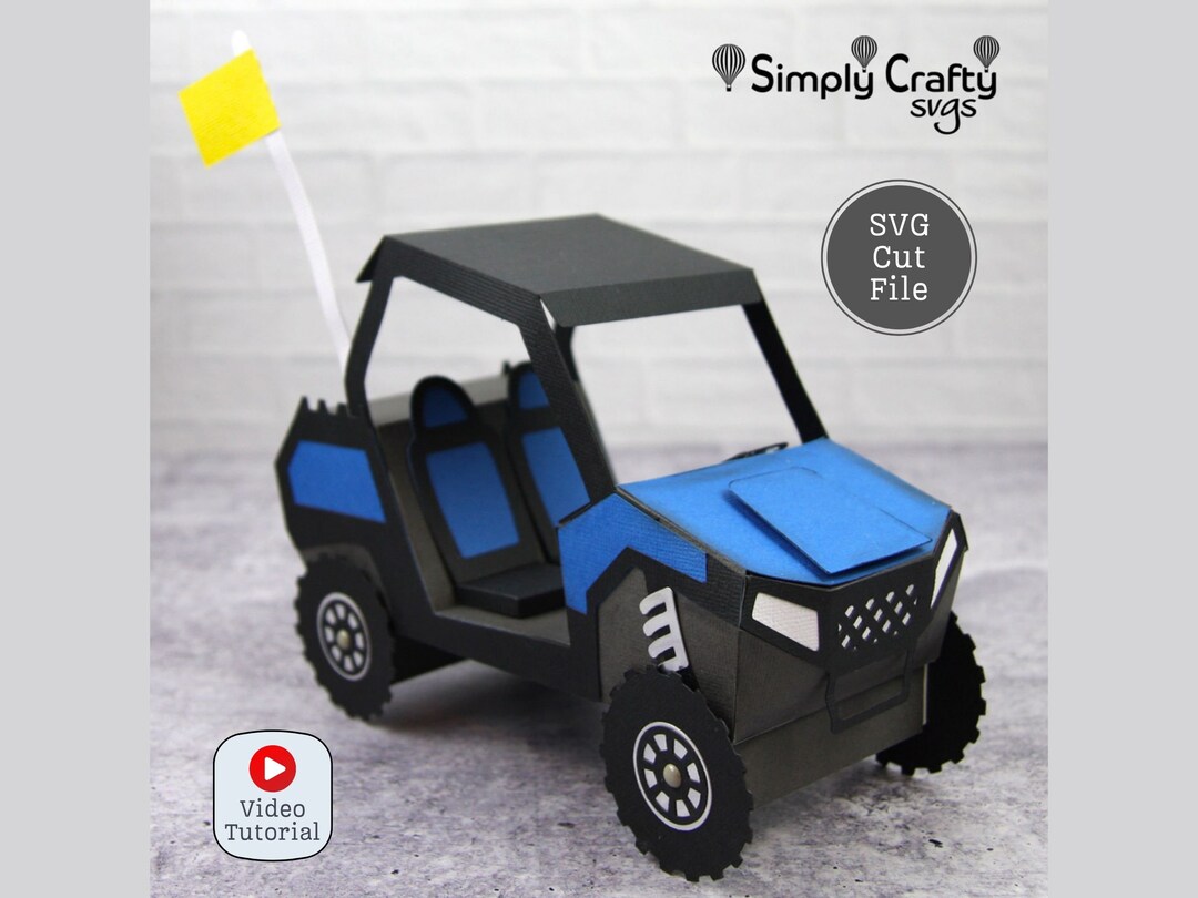 3D Side by Side UTV Box SVG. 3D Utility Vehicle Box SVG for Cricut or ...