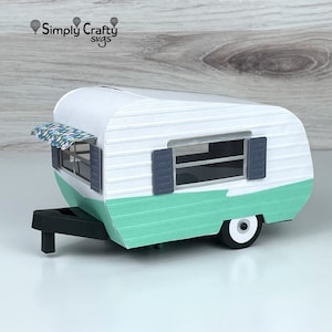 Vintage Camper SVG. Camping Trailer Papercraft. Camper SVG 3D . 3D ...