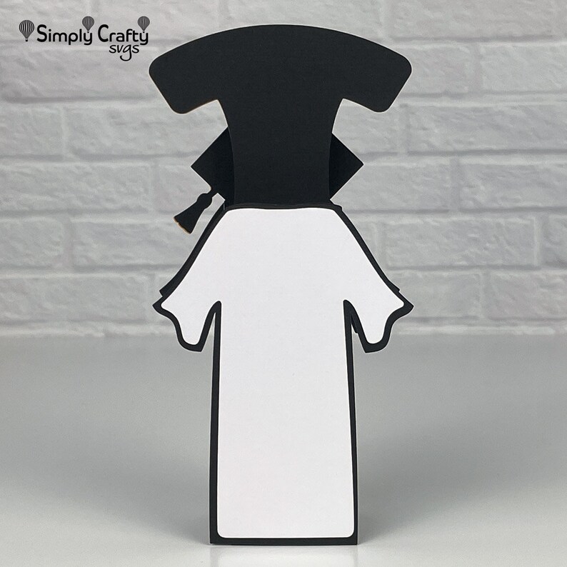 Graduation Cap and Gown Card SVG Cutting File. Graduation Time Box Card ...