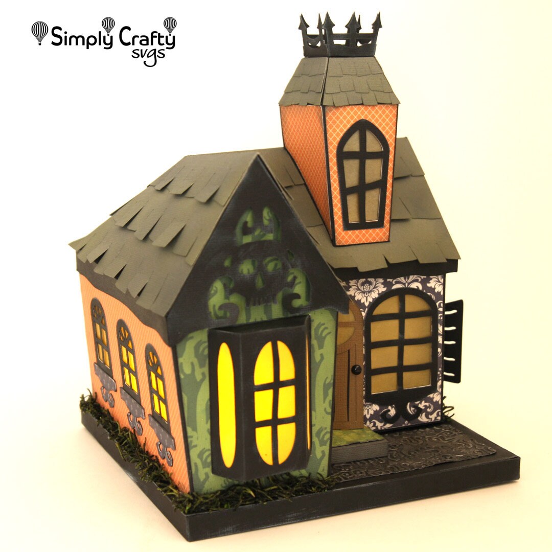 Haunted House SVG. 3D Halloween House SVG Papercraft. 3D - Etsy Ireland