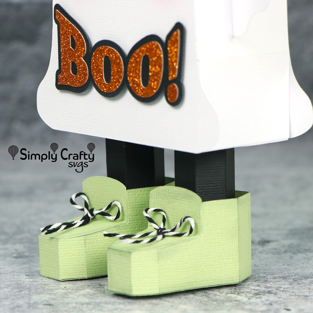 Happy Ghost Box SVG. 3D Halloween Ghost 3D Cutting File. Halloween 3D ...