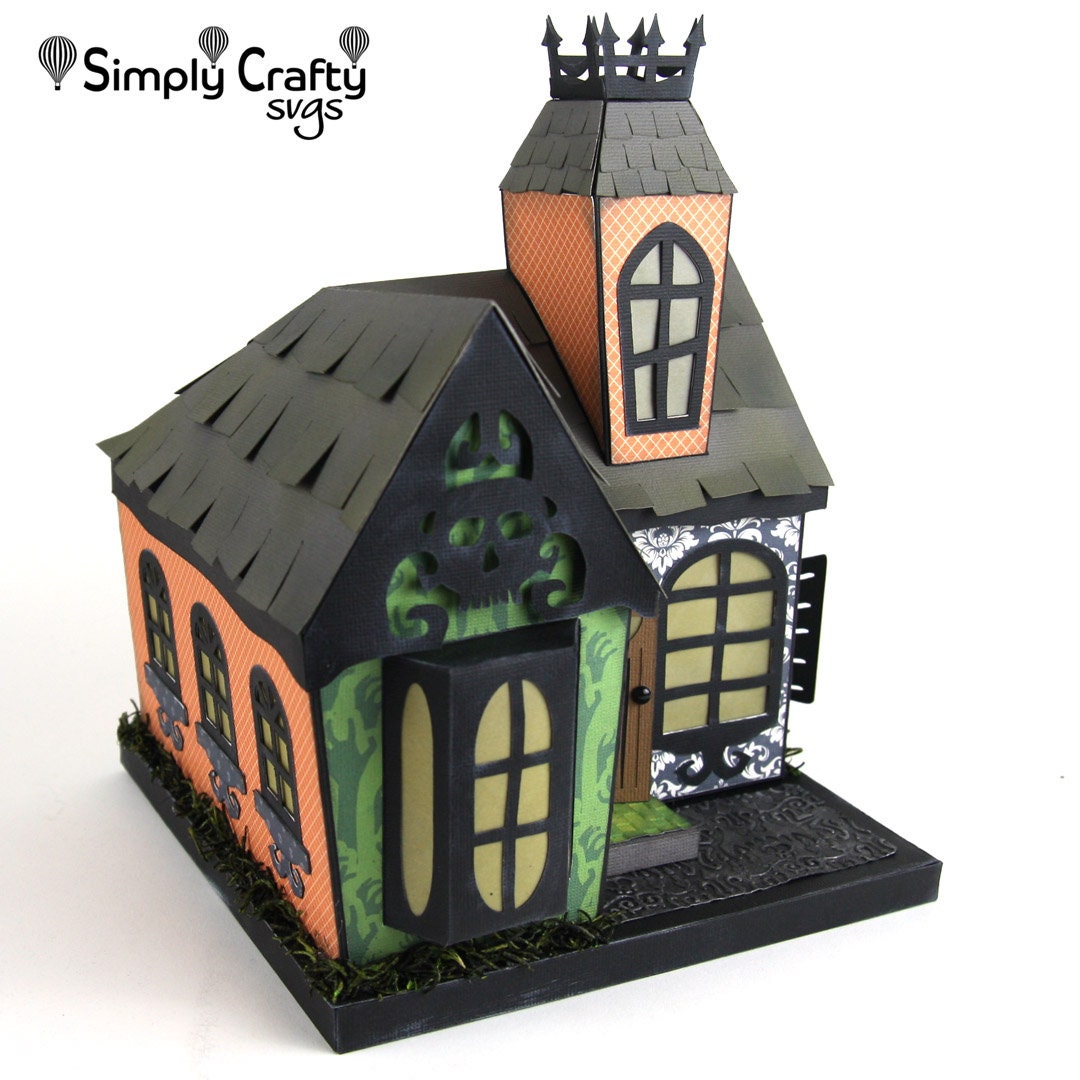 Haunted House SVG. 3D Halloween House SVG Papercraft. 3D - Etsy Ireland