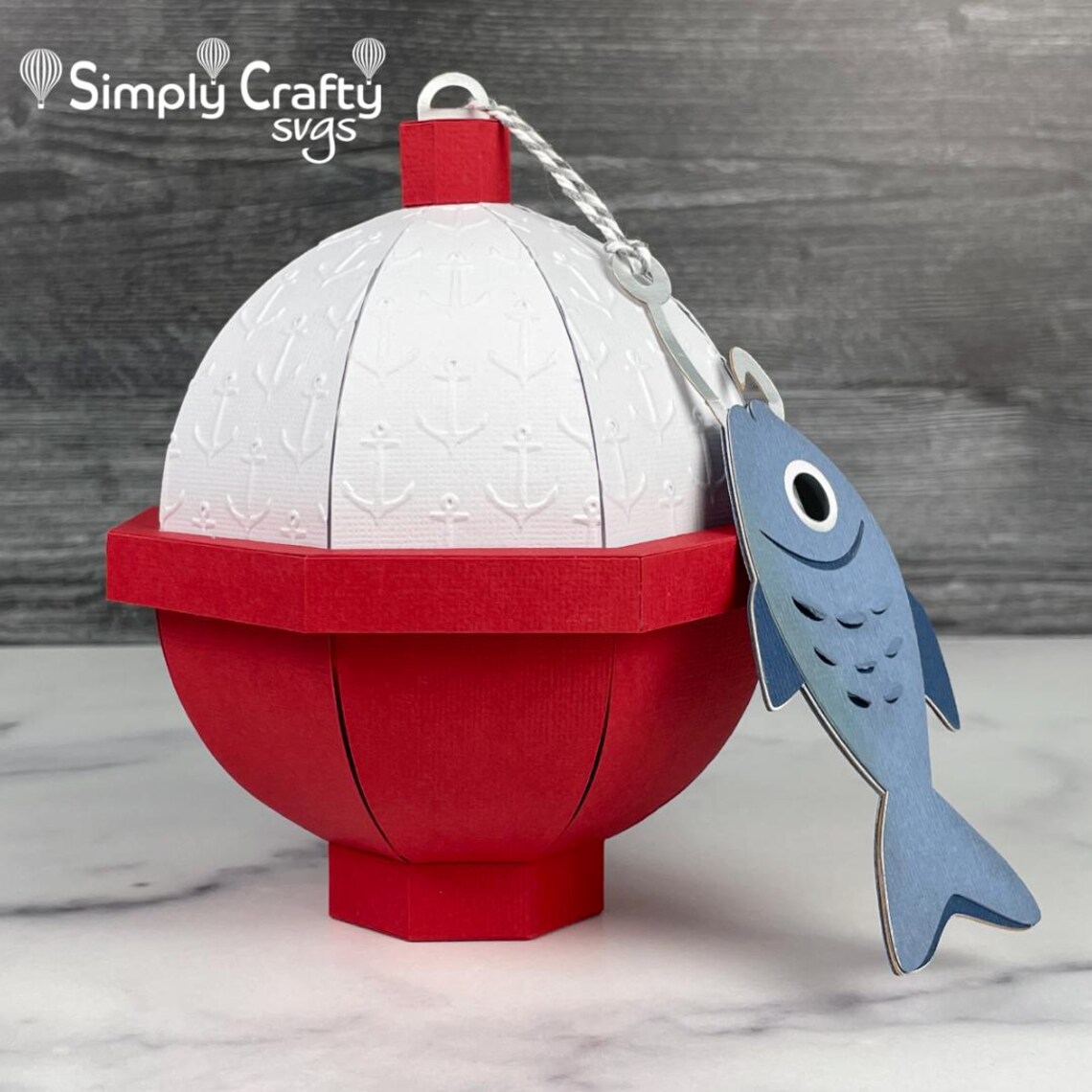 Fishing Bobber Box SVG. 3D Fishing Gift Box SVG Cut File for Cricut or ...