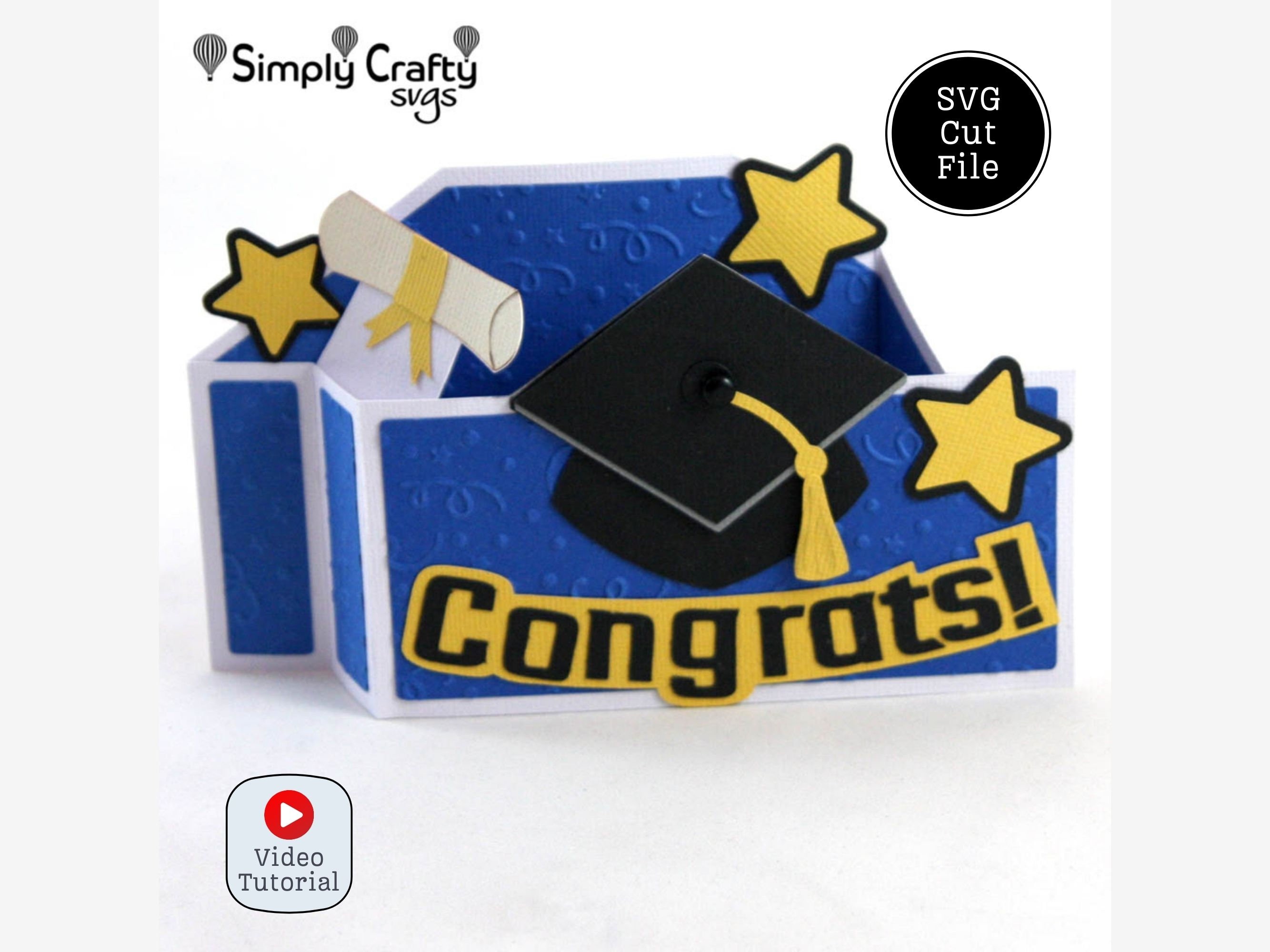 Congrats Graduation Card SVG. Graduation Wiper Card. Graduation Card ...