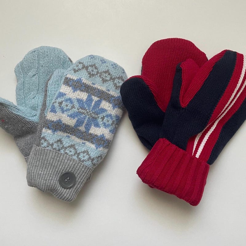 Wool Sweater Mittens - Etsy