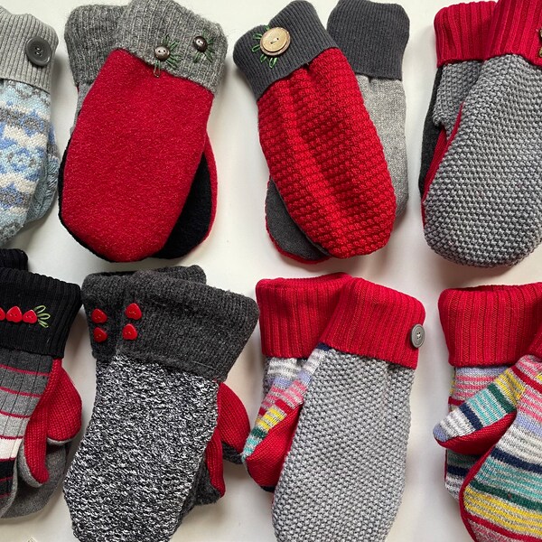 Wool Sweater Mittens - Etsy