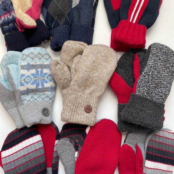 Upcycled Mittens - Etsy