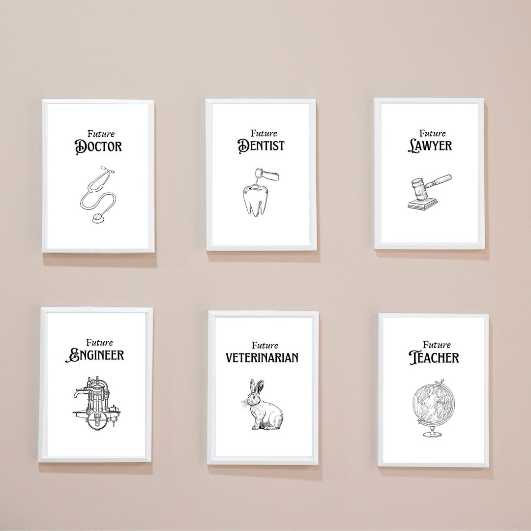 Future Job Prints, Job Prints, Printable Wall Art, Trendy Room Decor ...