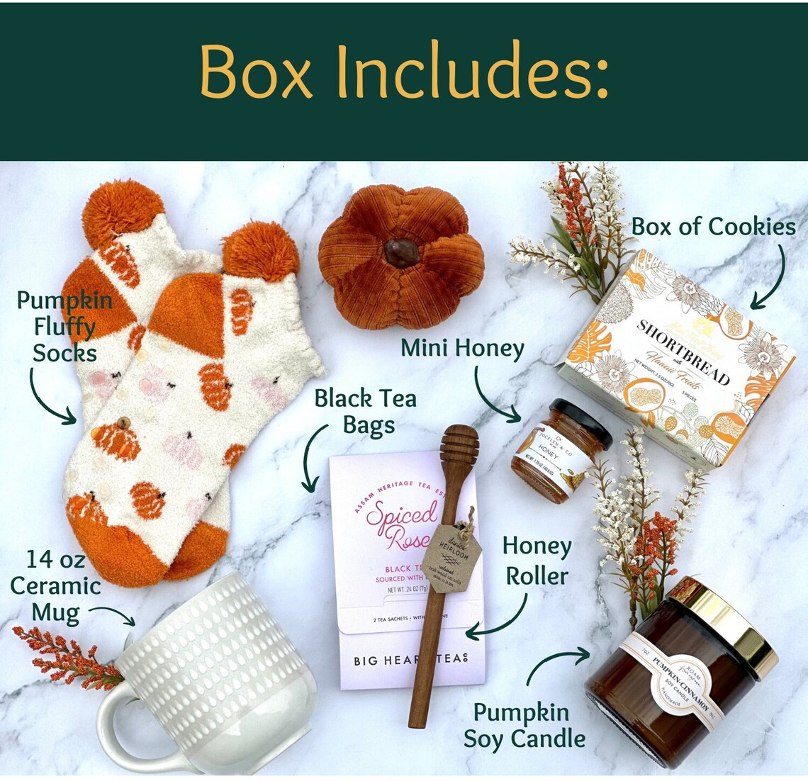 Fall Pumpkin Gift Box, Cozy Fall Care Package, Fall Gift for Her ...