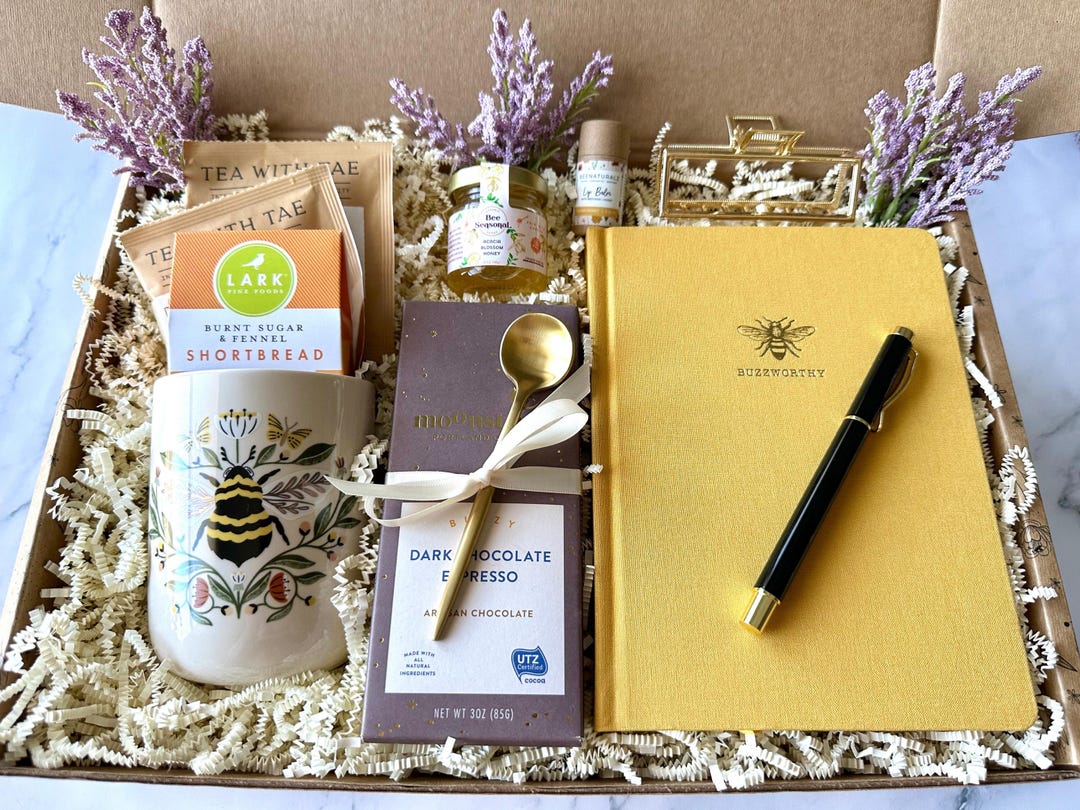 Bee Lover Gift Box: Mug, Journal, Honey Jar, and Treats - Etsy