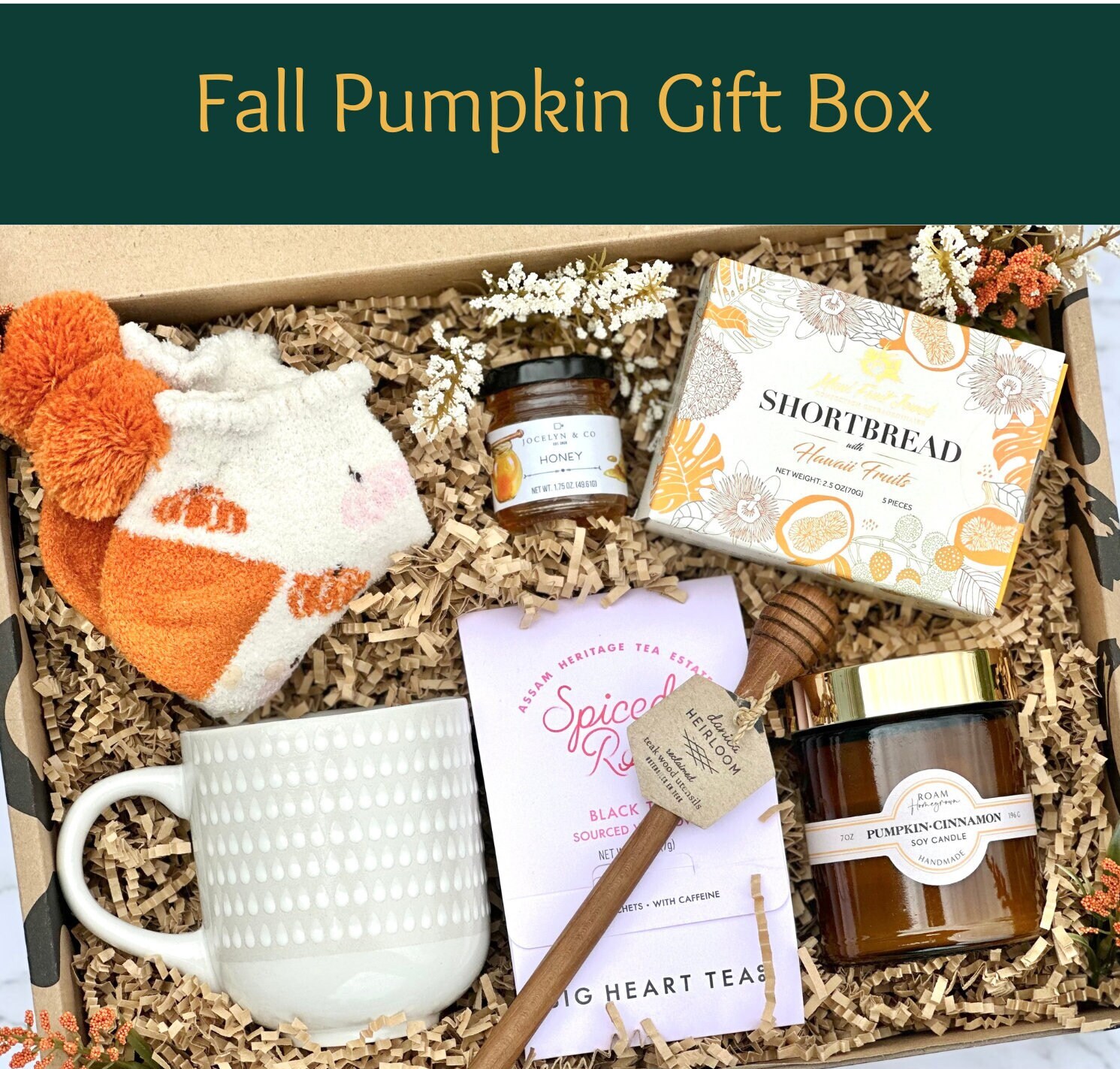 Fall Pumpkin Gift Box, Cozy Fall Care Package, Fall Gift for Her ...