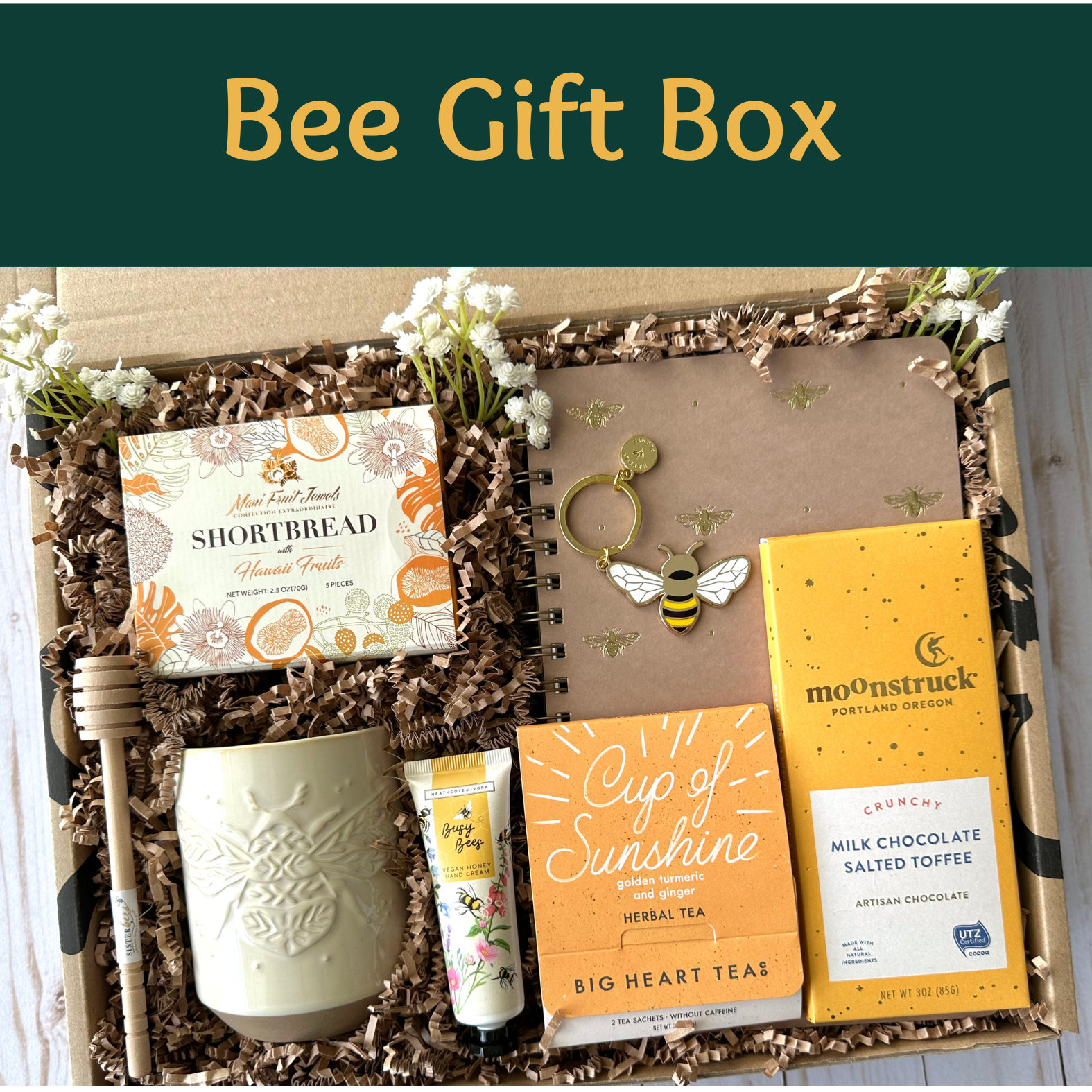 Bee Themed Gift Box for Her, Bee Birthday Gift Set, Bee Themed Care ...