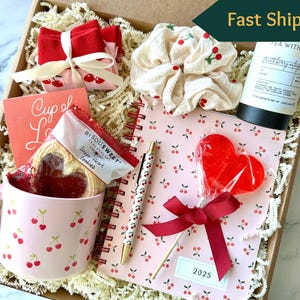 Cherry Theme Gift for Her, 2025 Cherry Planner, Cherries Motif Teacher ...