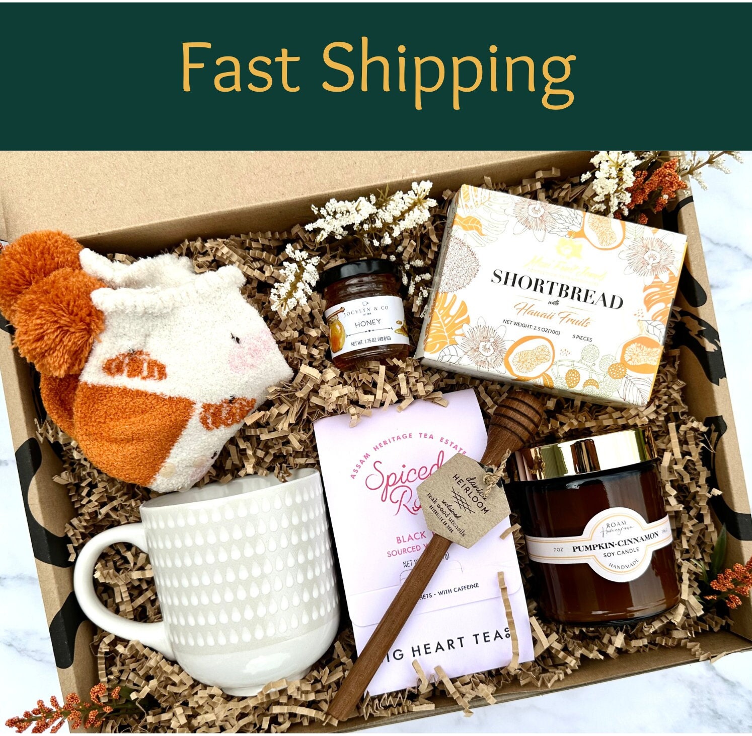 Fall Pumpkin Gift Box, Cozy Fall Care Package, Fall Gift for Her ...