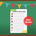 Class Party Parents Volunteer Sign up Sheet for Preschool to Middle ...