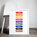 Vibrant Colors Learning Poster for Preschool Aged Children, Educational ...