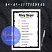Riley Sager Reading Checklist, Thriller Author Reading Tracker, Riley ...