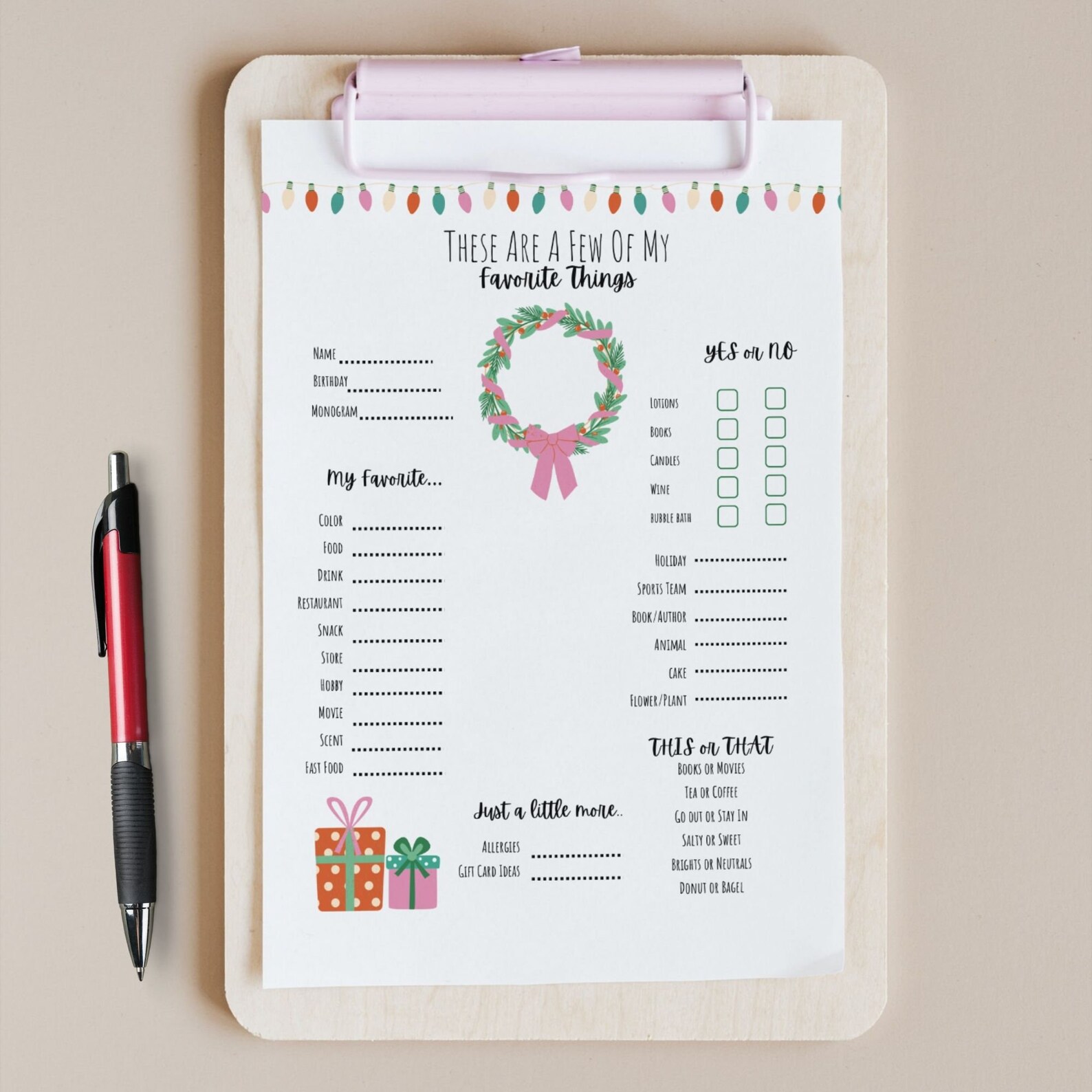 Get to Know the Teacher Survey, my Favorite Things Questionnaire for ...