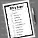 Riley Sager Reading Checklist, Thriller Author Reading Tracker, Riley ...