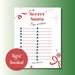 Secret Santa Printable Gift Exchange Sign up Sheet, Gift Exchange Sign ...