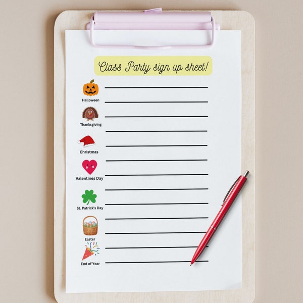 Classroom Party - Etsy