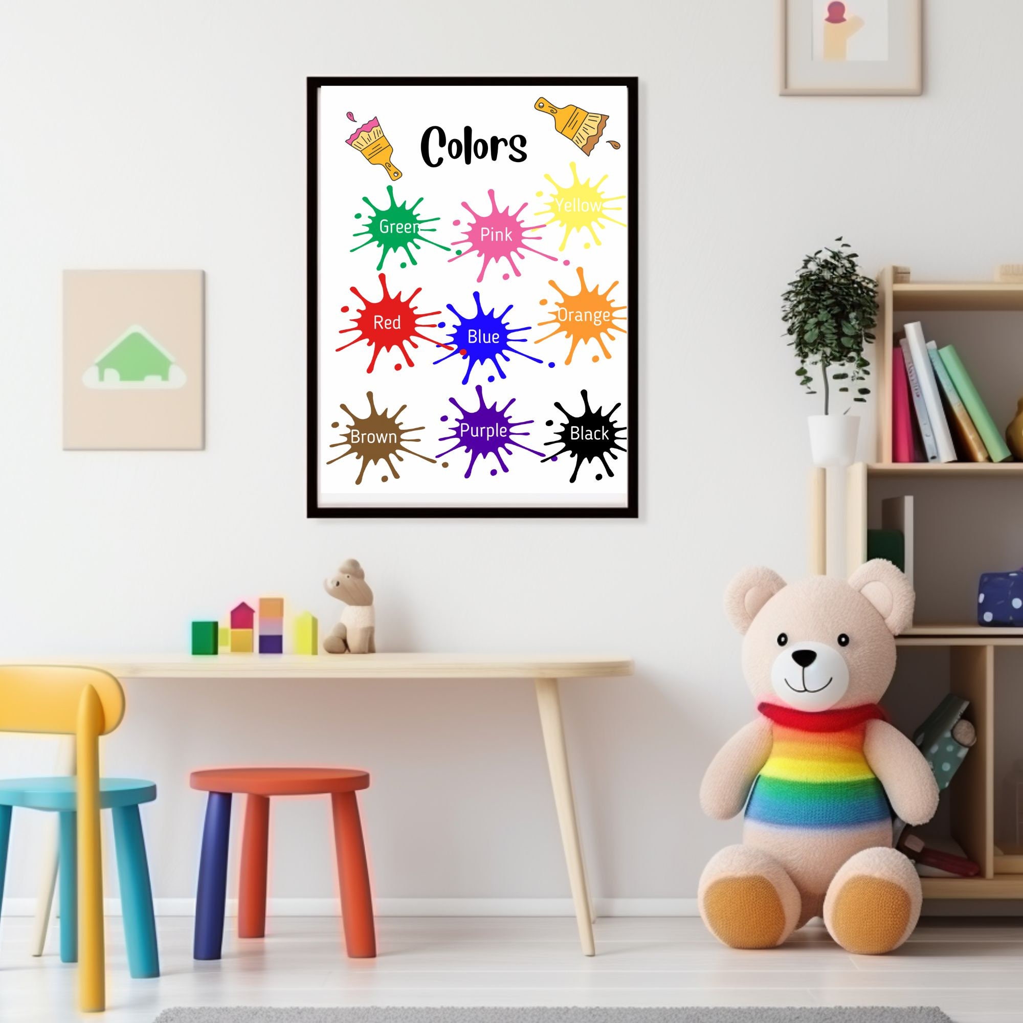 Set of 4 Educational Retro Classroom Posters, Homeschool Prints for ...