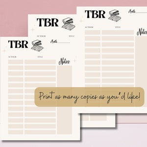 TBR List for Exploring Literary Adventures for Book Lovers, Neutral ...