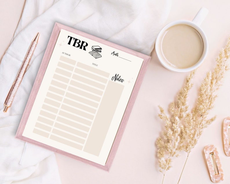 TBR List for Exploring Literary Adventures for Book Lovers, Neutral ...