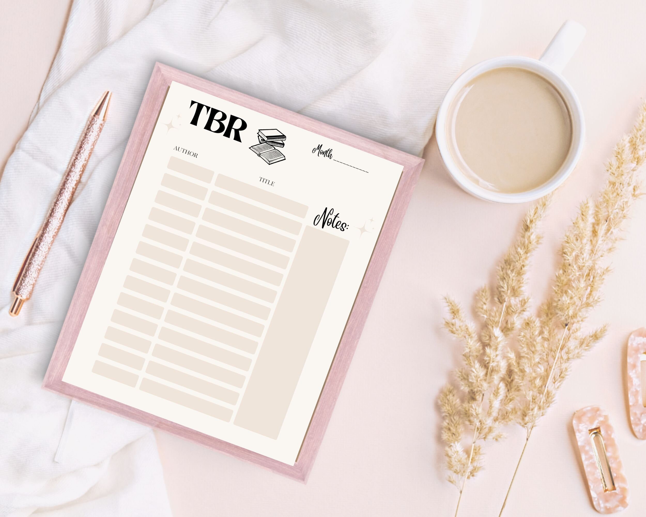 TBR List for Exploring Literary Adventures for Book Lovers, Neutral ...