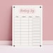 Reading Log Organized Pink and Black, Printable Book Lovers Simple ...