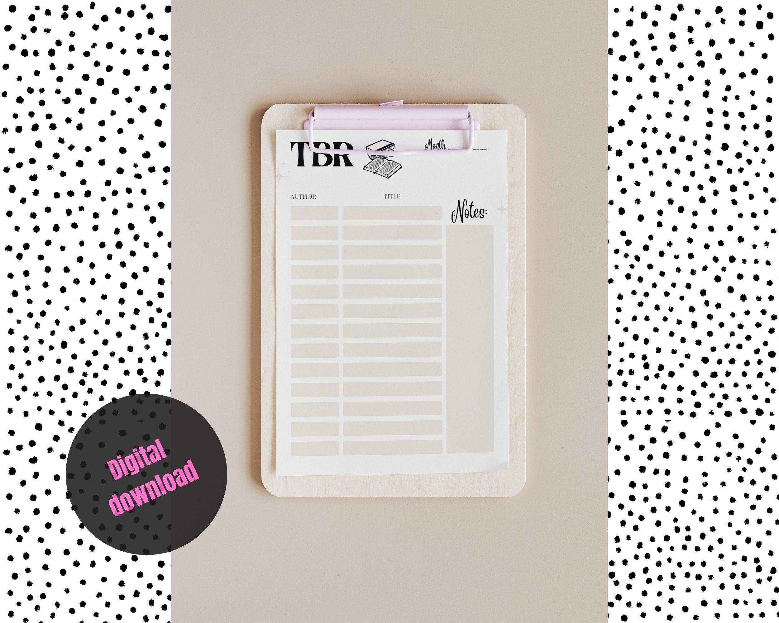 TBR List for Exploring Literary Adventures for Book Lovers, Neutral ...