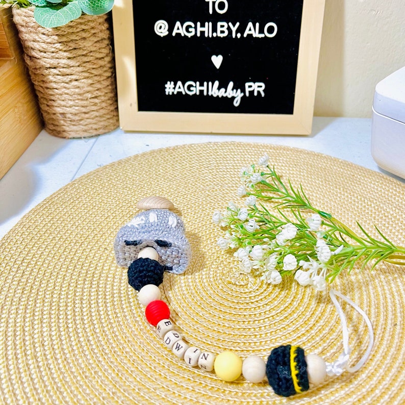 Crochet Dummy Animal Clip, Bobo Holder, Pacifier Holder, Crochet ...