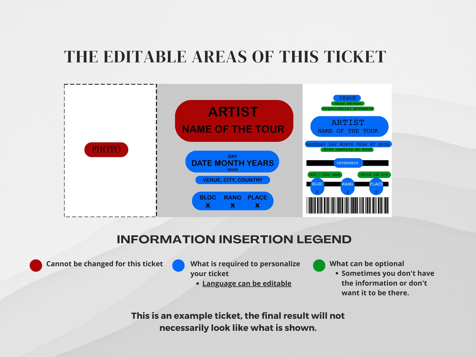 The Weeknd Editable Concert Ticket Template Printable Gift - Etsy France