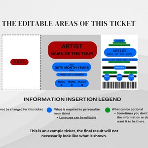 The Weeknd Editable Concert Ticket Template Printable Gift - Etsy France