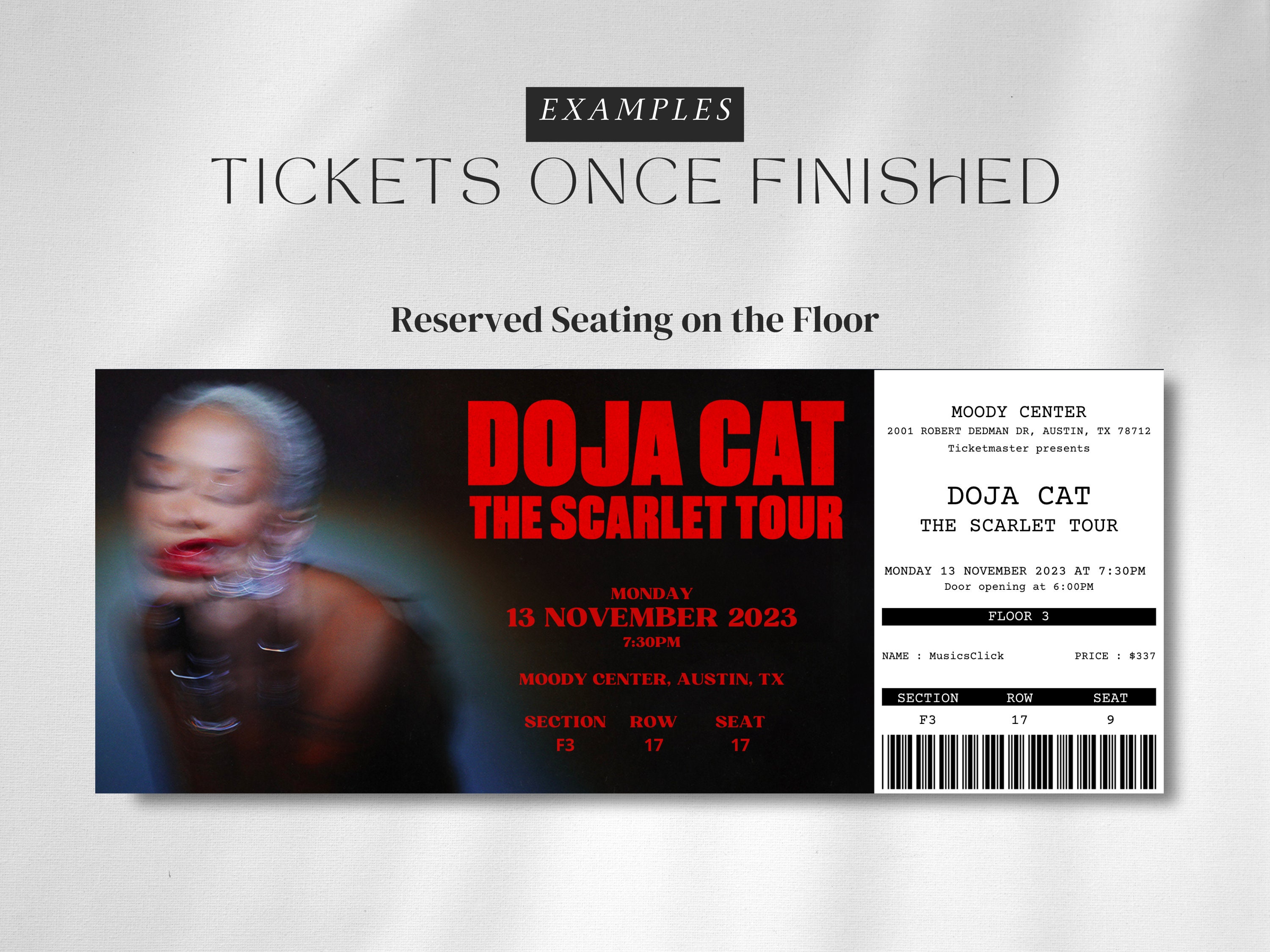 Doja Cat Editable Concert Ticket Template Canva Printable - Etsy Doja Cat Editable Concert Ticket Template Canva Printable - Etsy