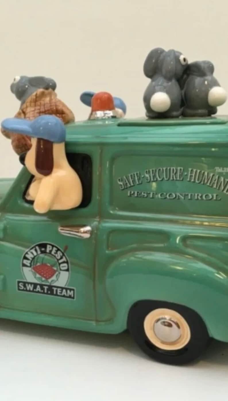 Wallace & Gromit Curse of the Were Rabbit Teapot Anti Pesto Van Aardman ...