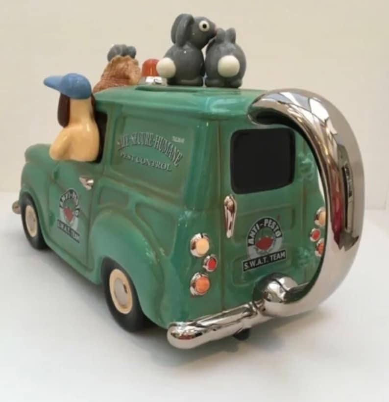 Wallace & Gromit Curse of the Were Rabbit Teapot Anti Pesto Van Aardman ...