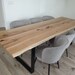 Kitchen Table Dining Table Live Edge Dining Table Solid Oak - Etsy