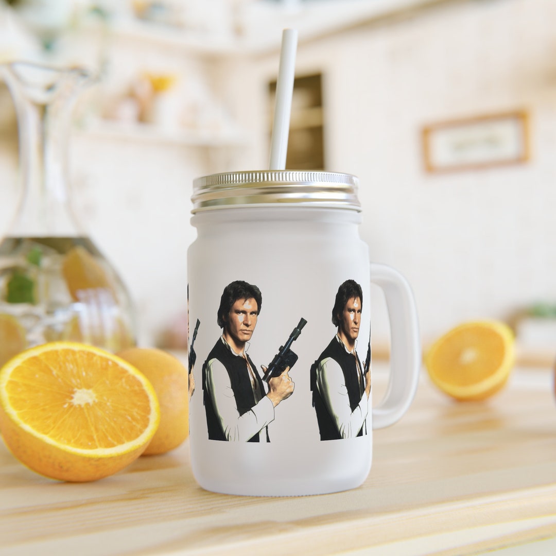 Star Wars Han Solo Character Mason Jar by Starwarsuniverse - Etsy
