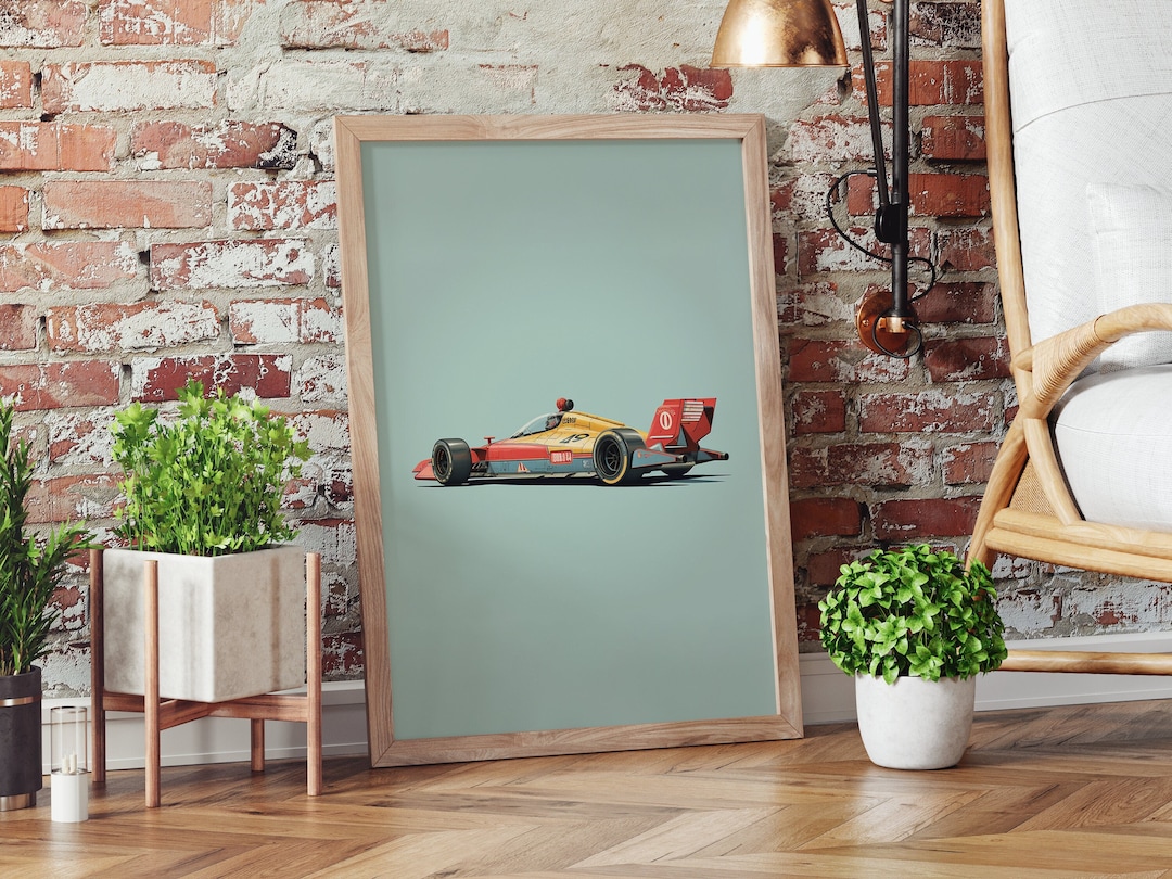 Minimalist Formula One Concept Art Digital Download, Race Car ...